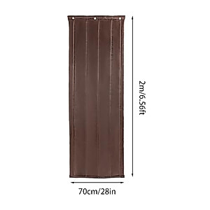 Thermal Insulated Door Curtain, Winter Doorway Cover Screen, Soundproof Blanket, Privacy Curtains for Living Room Garage Front Door Patio Kitchen (28 * 79 inch)
