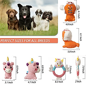 ETIAL Puppy Toys for Small Dogs 3 Pack Puppy Teething Chew Toys Cute Animal Squeaky Dog Donut Toys Durable and Safe Stuffed Animals (3 Pack Cute Animals)