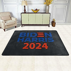 Joe Biden 2024 Carpet Non-Slip Doormat Flannel Floor Mat for Office 36 X 24 in & 72 X 48 in