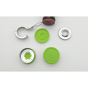 GISUREM 10ml Glass Bottle,Sterile Transparent Vial,Seals Empty Vials, Lab Sample Vial, Empty Vials with Self Healing Injection Port,with Flip Off Aluminum Cap (Transparent Borosilicate Glass A)