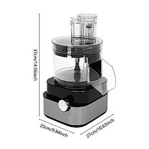 Commercial Food Processor, 600W Electric Vegetable Dicer Chopper, 5 in 1 Professional Veggie Shredder Multifunctional Meat Grinder Blender