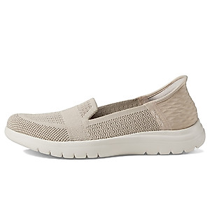Skechers On-The-Go Flex - Serene Hands Free Slip-Ins Taupe 8 B (M)