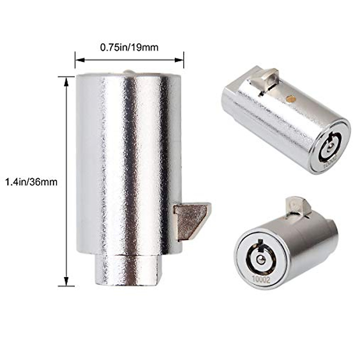 Abuff Candy Machine Key, High Security Vending Machine Lock and Key, 5-Pack Soda Machine Lock for Coke Machine, Pepsi Machine, Snack Machine, Candy Machine, Keyed Alike