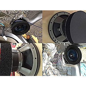 BENLIUDH Car Door Speaker Fast Rings Foam Bass Blockers, Car Universal Foam Speaker Enhancer System Kit for 6" and 6.5" Speaker 2 Pcs - Self Adhesive