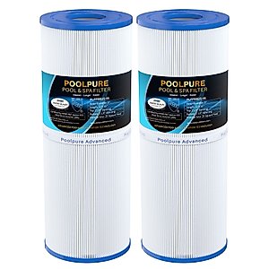 POOLPURE PLFPRB25-IN Hot Tub Filter Replace Unicel C-4326, Guardian 413-106, Filbur FC-2375, FC-2370, 3005845, 17-2327, 100586, 33521, 25392, 817-2500, 5X13 Drop in Spa Filter 2 Pack