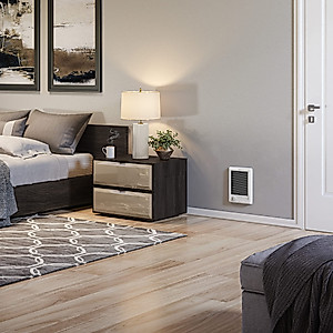 Cadet Com-Pak Electric Wall Heater Complete Unit with Thermostat (Model: CSC152TW, Part: 67506), 5120/3840 BTU, 240/208 Volt, 1500/1125 Watt, White