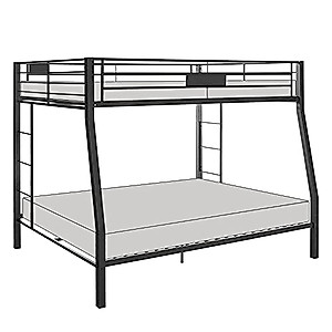 ACME FURNITURE Limbra Full XL/Queen Bunk Bed - 38005 - Sandy Black.