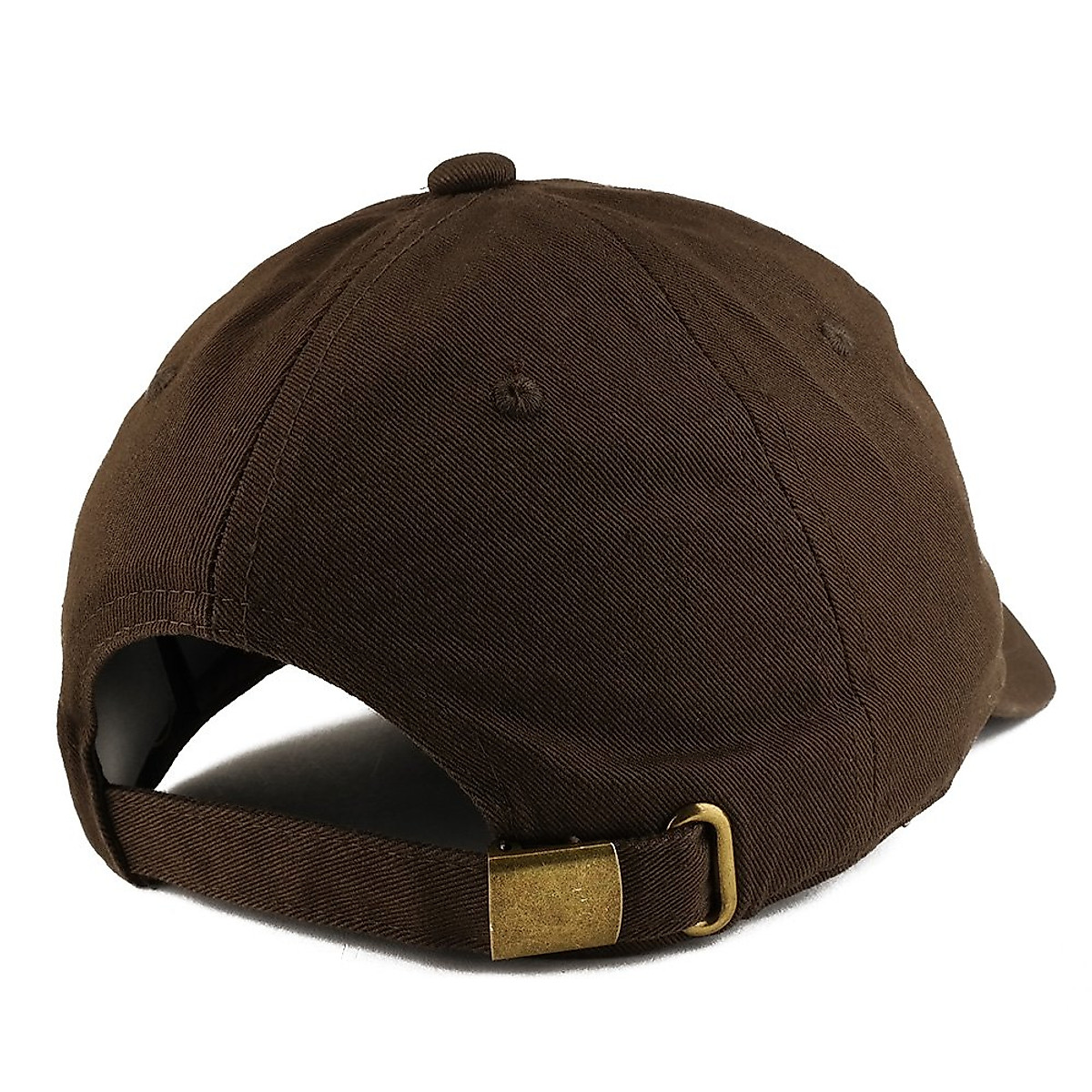 Trendy Apparel Shop World's Best Dad Embroidered Low Profile Soft Cotton Dad Hat Cap - Brown