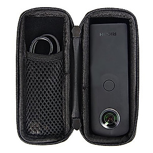 Hard CASE fits Ricoh Theta (All Models) Digital Camera. with mesh Pocket. by Caseling