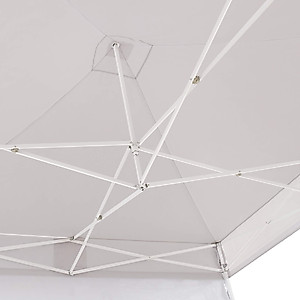 American Phoenix Canopy Tent 10x10 Easy Pop Up Outdoor Canopies Folding Instant Shelter Sunshade with 4 Removable Sidewalls (White)