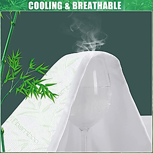 JamRest Waterproof Mattress Protector Queen Size, Viscose Cooling Breathable Mattress Cover, Fitted Deep Pocket Mattress Pad Cover Stretches up to 22 Inches, Noiseless Soft Bed Cover