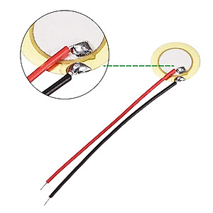 uxcell 5 Pcs Piezo Discs 15mm Acoustic Pickup Transducer Microphone Trigger Element CBG Guitar