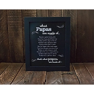 Papa Chalkboard Frame - Gift for Papa for Father's Day, Birthday, Birth of Grandchild - Made in USA