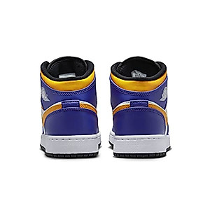 Jordan Youth Air 1 Mid GS DQ8423 517 Lakers - Size 6.5Y