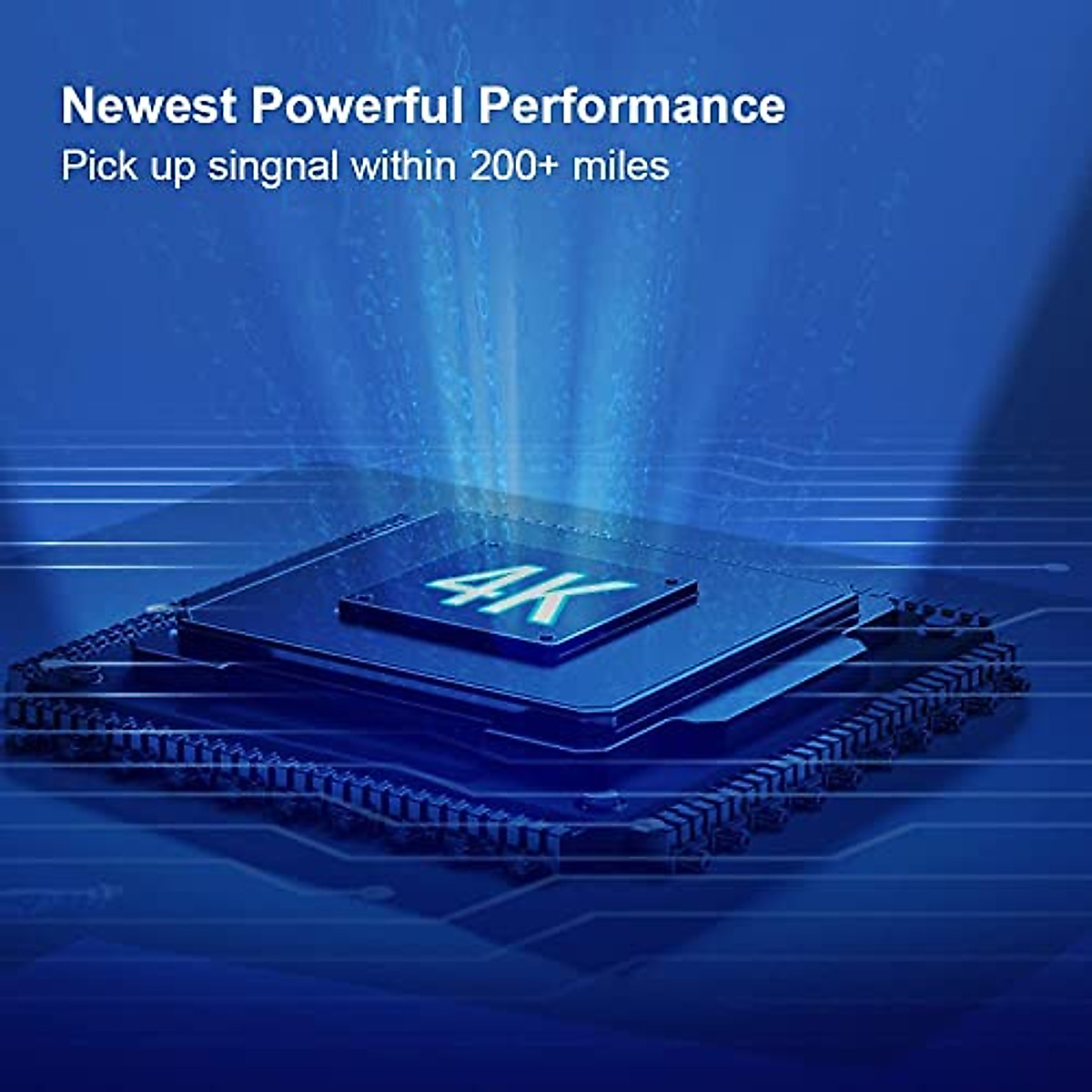 TV Antenna,Amplified HD Indoor Digital HDTV Antenna 200+Miles Range Antenna, Support 4K 1080p and All TVs,13.2ft Coaxial Cable, All Old Tv for Local Channels