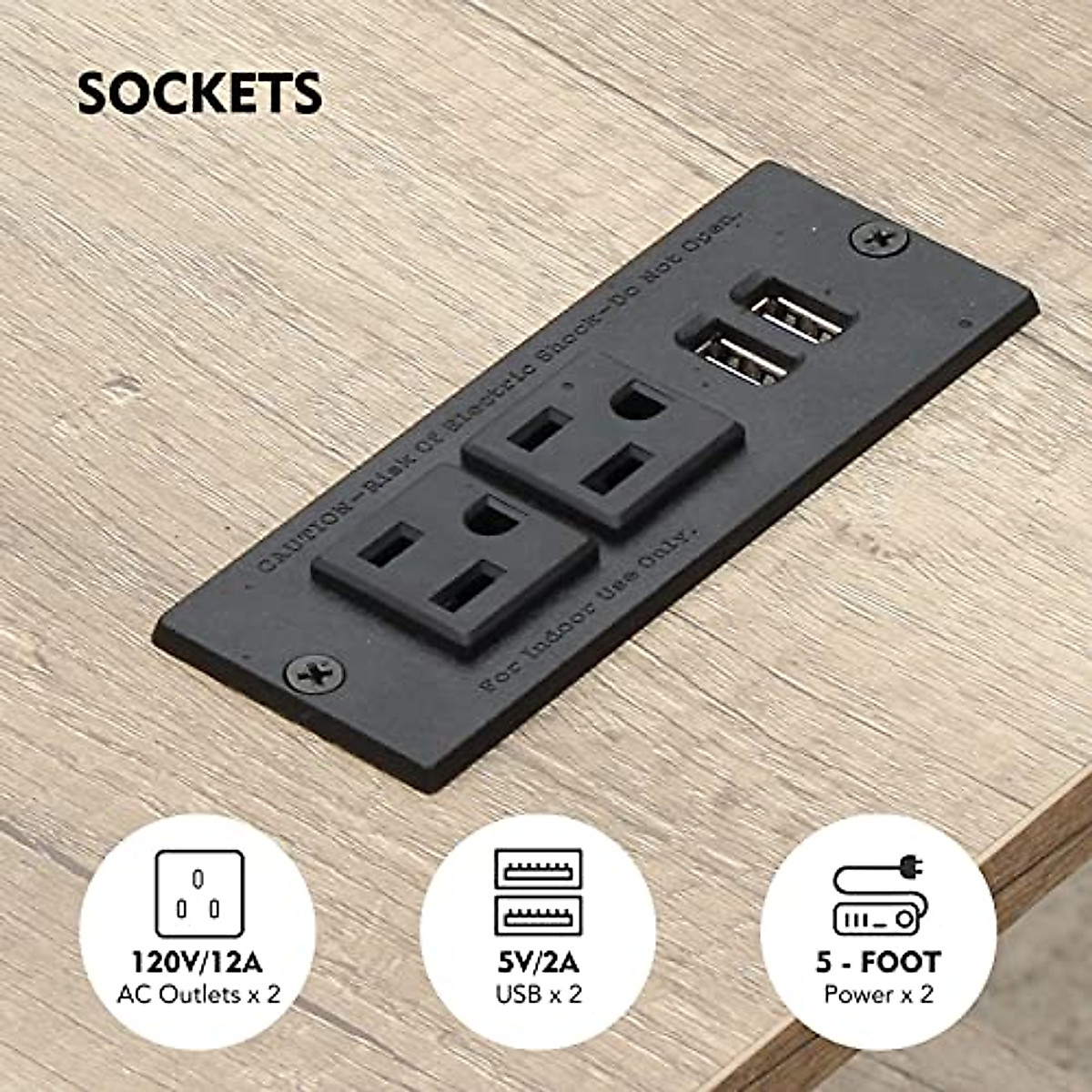 DANSION TV Stand for TVs up to 55 Inch, TV Stand with Power Outlets and LED Lights, Industrial Entertainment Center Media Console Television Stands with 6 Open Shelves for Living Room, Grey