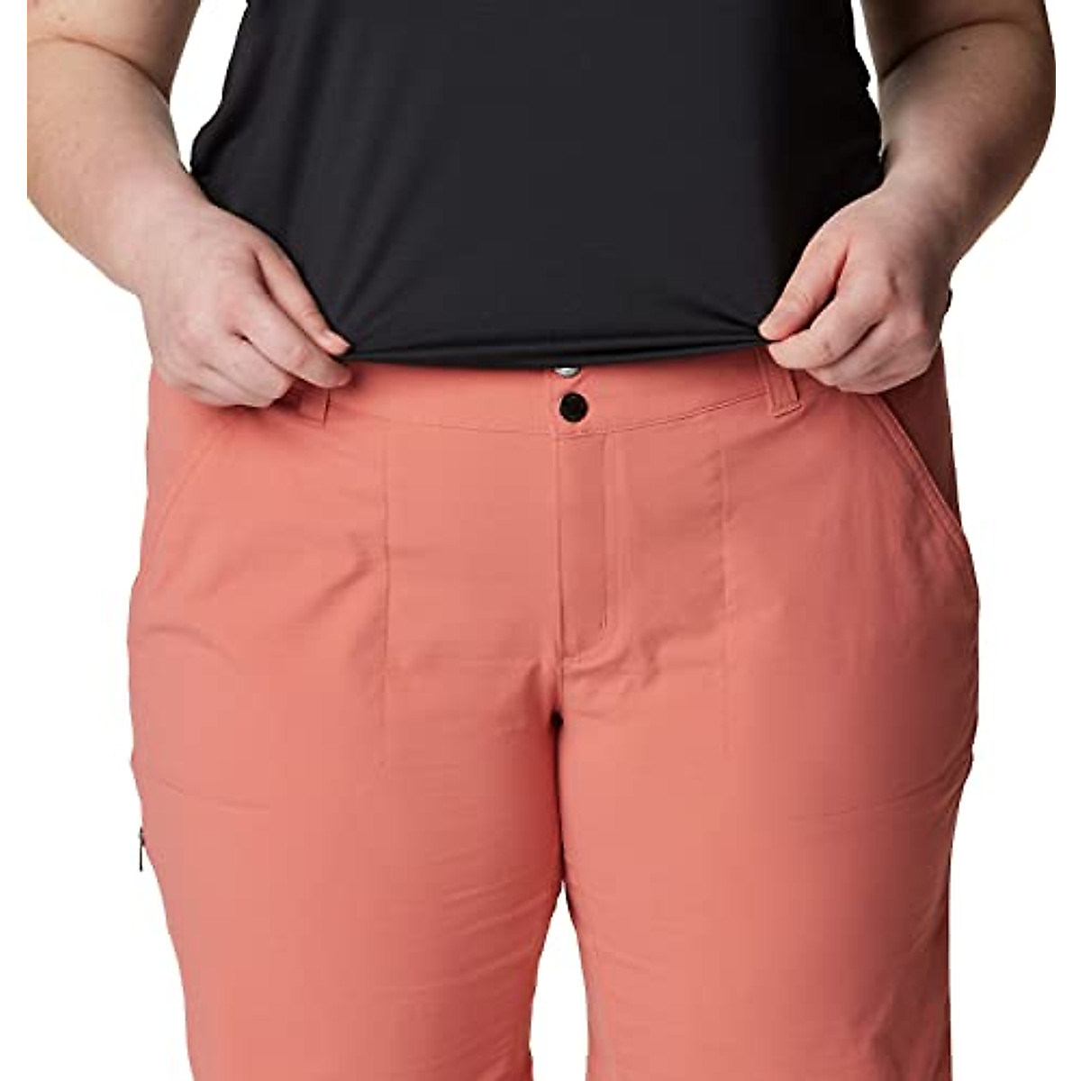 Columbia Women's Saturday Trail Long Short, Dark Coral, 12