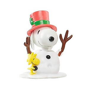 Peanuts 3-Piece Figure Set, Includes Characters Snoopy with Woodstock, Charlie Brown with Tree, and Sally with Present, Kids Toys for Ages 3 Up by Just Play