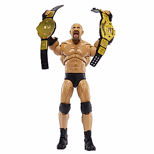 Mattel WWE Ultimate Edition Fan TakeOver Action Figure, Goldberg Collectible Set with Interchangeable Accessories Like Extra Heads & Swappable Hands