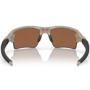 Oakley Men's Oo9188 Flak 2.0 XL Rectangular Sunglasses, (84) Desert Tan/Prizm Tungsten Polar, 59 mm