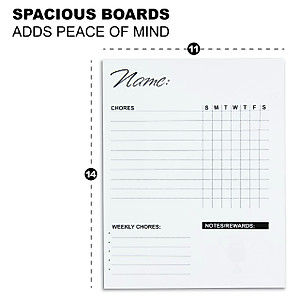 Habit Tracker Chores Chart for Kids, Dry Erase Board Behavior Chart for Multiple Kids 3 Pack, Incentives Chore Chart for Multiple Kids Dry Erase Magnetic (Chore Chart for Kids 1 Pack)