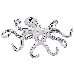 Swimming Octopus Key Hook Antique Look/Distress Blue/Vintage Hook/Sea Theme Hook/Coastal Hook and Swimming Octopus Key Hook Antique Look/Distress Pink/Vintage Hook/Sea Theme Hook/Coastal Hook