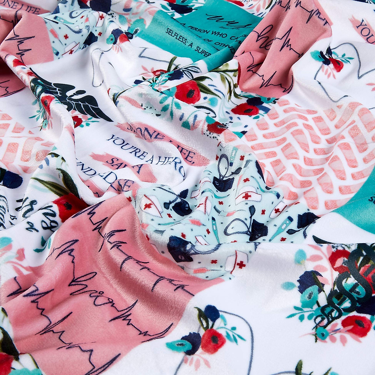 Shannon Studio Digital Minky Cuddle Nurse Spearmint, Fabric by the Yard