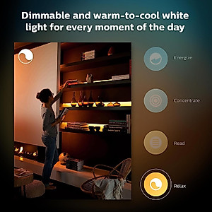 Philips Hue Lightstrip Plus (2m/6ft Base Kit with Plug), Works with Amazon Alexa, Apple Homekit and Google Assistant, Bluetooth Compatible, Single Color Effect
