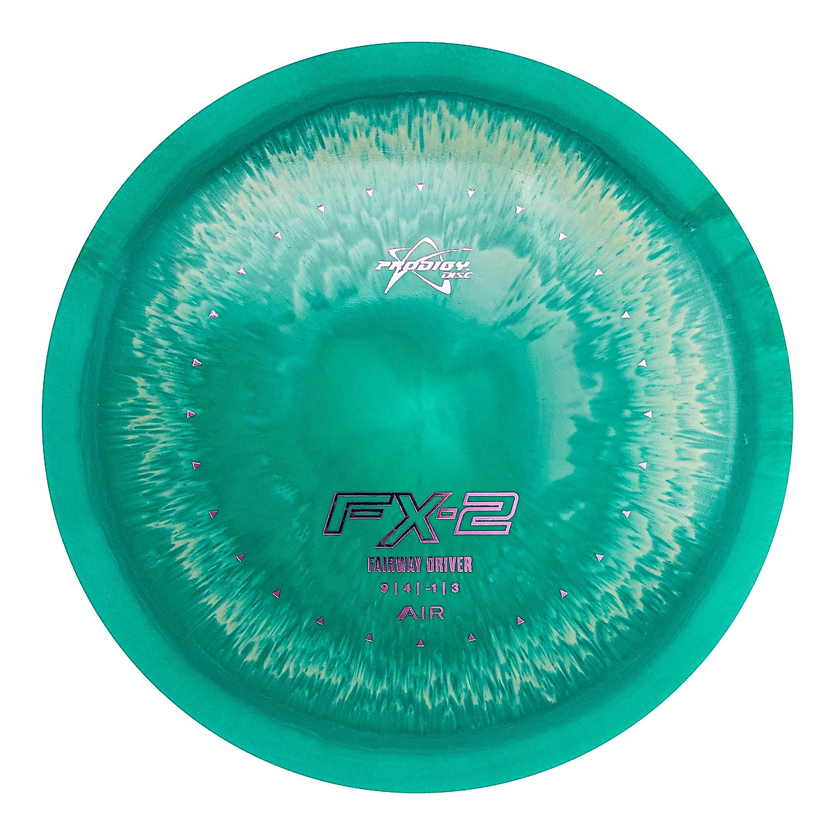 Prodigy Disc FX-2 AIR Spectrum | Lightweight Disc Golf Fairway Driver | Overstable Flight in All Conditions | New Swirly Lightweight Plastic | Great Beginner Driver | Colors May Vary (150-159g)