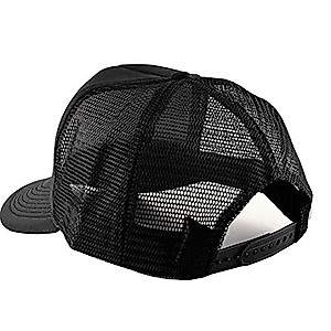 ALLNTRENDS Adult Trucker Hat Smile Face Embroidered Baseball Cap Adjustable Snapback (Neon Yellow)