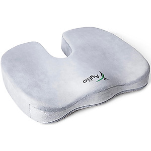 Aylio Lower Back Relief Cushion - Butt and Hip Support Cushion for Office Chair - Ergonomic Tailbone Pillow Promotes Healthy Posture - Coccyx Sciatica Seat Cushion