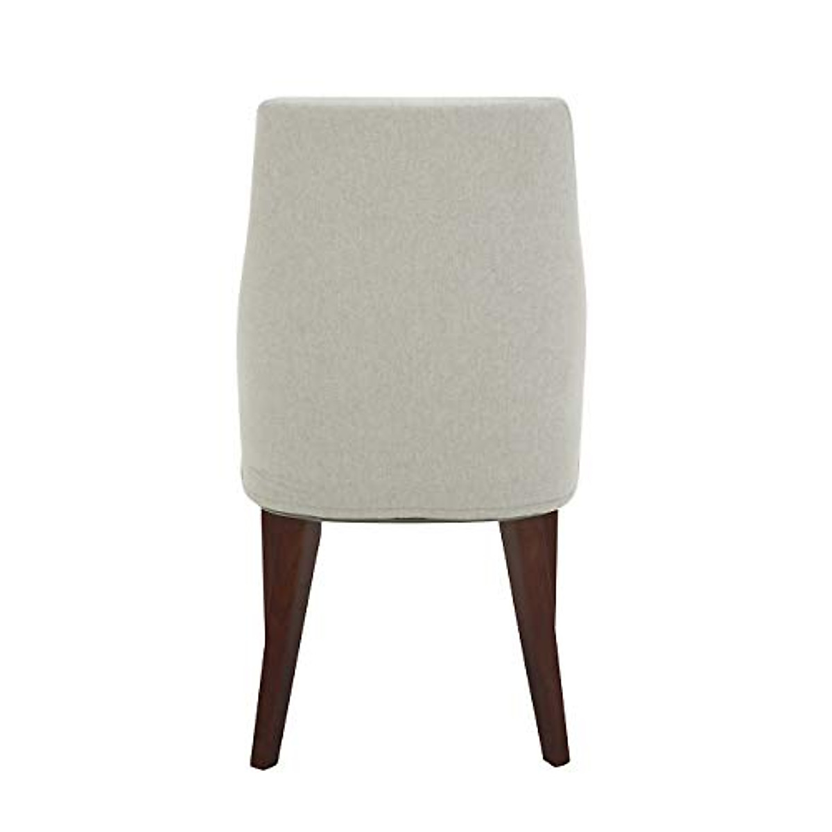 Amazon Brand – Rivet Phinney Contemporary Upholstered Dining Chair, 19.7"W, Wood,Silver