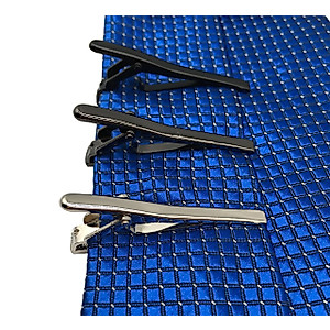 Fashion Necktie Clips Tie Bar Clips Tie Pins Set for Men Pack of 3 (Style B)