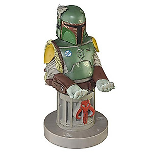 Exquisite Gaming: Star Wars: Boba Fett - Star Wars Original Mobile Phone & Gaming Controller Holder, Device Stand, Cable Guys, Licensed Figure