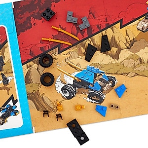 Hallmark Birthday Card for Kids with Legos (Ninjago Mini Thunder Raider Building Kit, Ages 7 and Up)