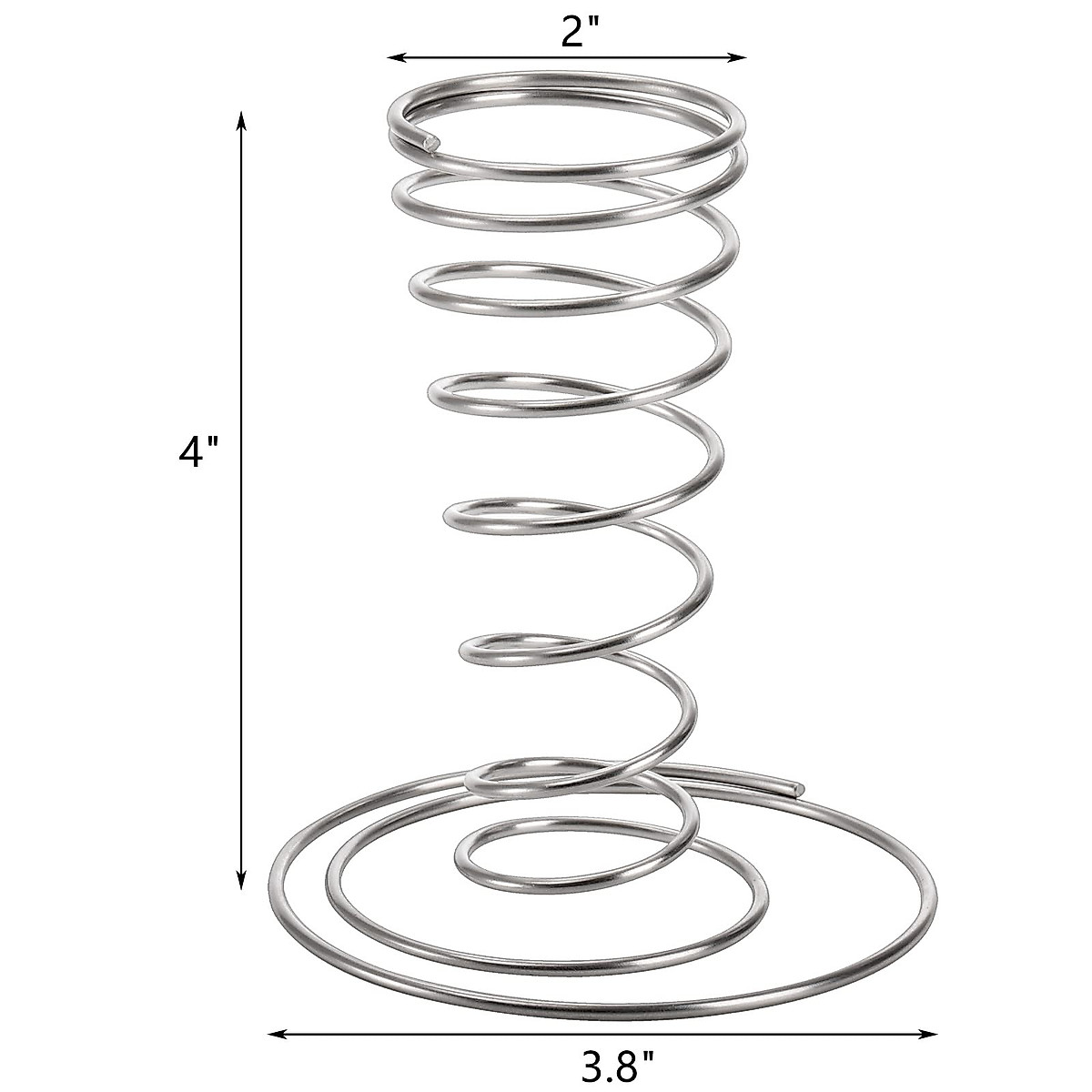 ZEAYEA 8 Pack Ice Cream Cone Holders, Stainless Steel Waffle Cone Holders, Pizza Cone Holders, Food Cone Display Stands for Kitchen Restaurant Party Supplies