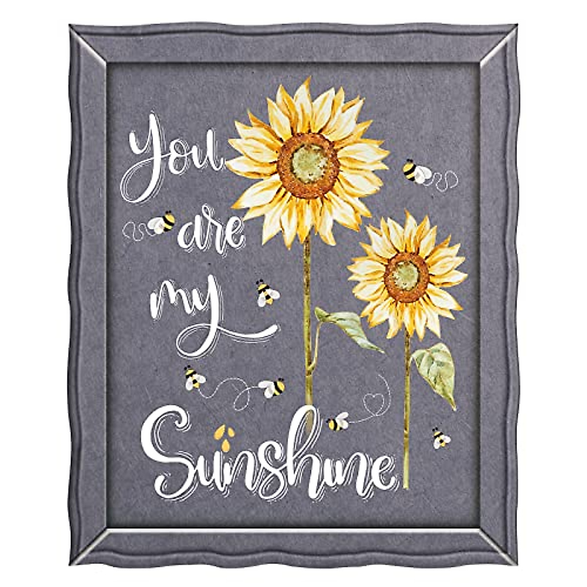 Levens Sunflower Blanket Gifts for Women Girls Mom, You are My Sunshine Decoration for Home Bedroom Living Room Camping Car, Soft Fuzzy Lightweight Throw Blankets Grey 50"x60"