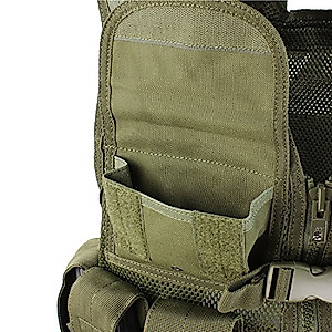 Condor Cross Draw Vest/Tactical Belt (Black, Medium/Large)