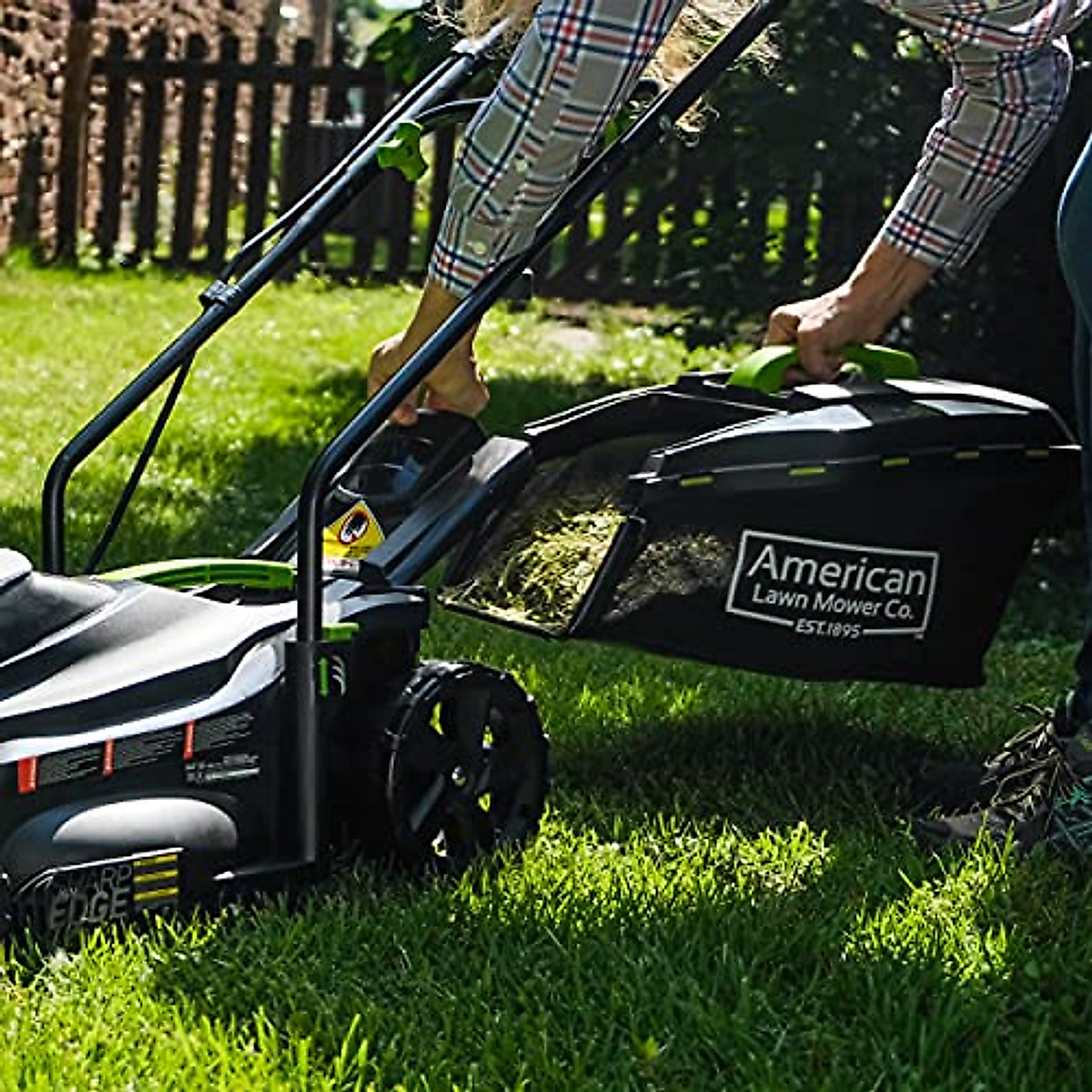 American Lawn Mower Company 50514 14" 11-Amp Corded Electric Lawn Mower, Black