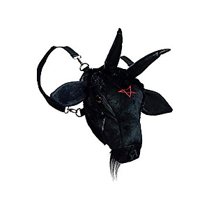 kreepsville 666 Goathead Baphomet Plush Purse Bag