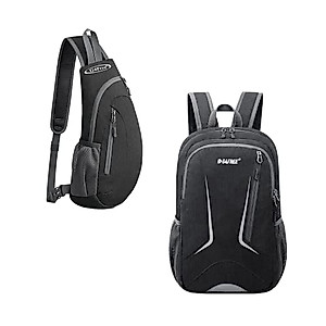 G4Free Sling Bags Small Cross Body Sling Backpack 16L Hiking Daypack, RFID Small Backpack for Men Women