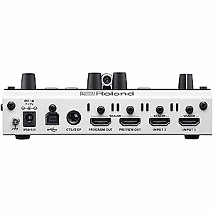Roland V-02HD PAC2 Micro Video Switcher Mixer Bundle with BOSS FS-6 Dual Footswitch, 2 HDMI Cables & 1/4-inch TS Phone Cable
