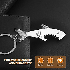 VICASKY 2pcs Key Chain Can Opener Beer Cap Lifter Beer Bottle Opener Cola Bottle Opener Keyring Bottle Opener Wine Lifter Bottle Brish Beer Shotgunning Tool Zinc Alloy Thumb Supplies