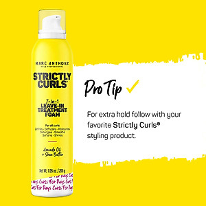 Marc Anthony Curly Hair Spray, Strictly Curls - Curl Booster Removes Frizz, Repels Humidity & Holds Bouncy Curls - Vitamin E & Hydrolyzed Silk Hairspray Add Bounce & Volume - 8.1 Fl Oz