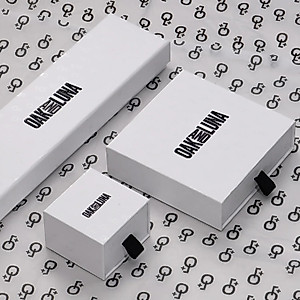 Oak&Luna Custom Link Chain Name Necklace with Diamond in Silver 925 18k Gold Plating - Personalized Dainty Woman Birthday Jewelry Gift for Her (18k Gold Vermeil)