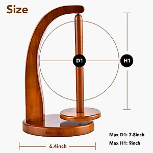 ULOI Crochet Yarn Holder - Upgrade with Crochet Accessories Storage Attachment, Magnetic Wooden Yarn Storage for Knitting Accessories, Perfect for Crocheting and Knitting Projects, Mahogany Finish