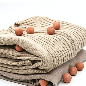 Homode Cedar Balls and Cedar Sachets, Aromatic Cedar Wood Blocks and Shavings Bags for Clothes Shoes Storage, Ideal for Closets and Drawers, 20 Pack