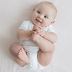 Dainty Homes 4 Piece Small Nursery Round Bedding Set 600TC 100% Egyptian Cotton - 1 Small Blanket, 1 Pillowcase, 1 Fitted Sheet 9'' Deep, 1 Small Skirt 19'' Drop - Solid White