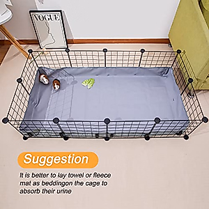 Guinea Pig Cage Tarp Bottom, DZWLKJ Guinea Pig Cage Liner, Guinea Pig Bedding Waterproof and Washable Base Also for Rabbits, Bunny, Chinchillas, Hedgehog, Ferrets and Other Small Animals.