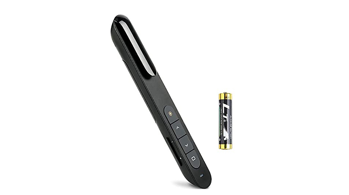 Wireless Presentation Clicker Remote | Pointer & Slide Advancer